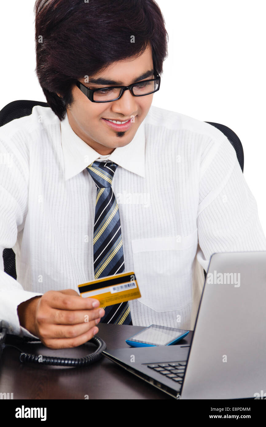 Asian man credit card computer hi-res stock photography and images - Alamy