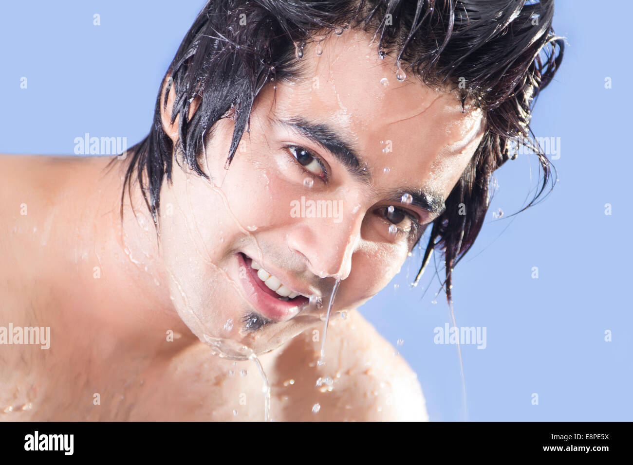 indian model Washing Face Stock Photo - Alamy