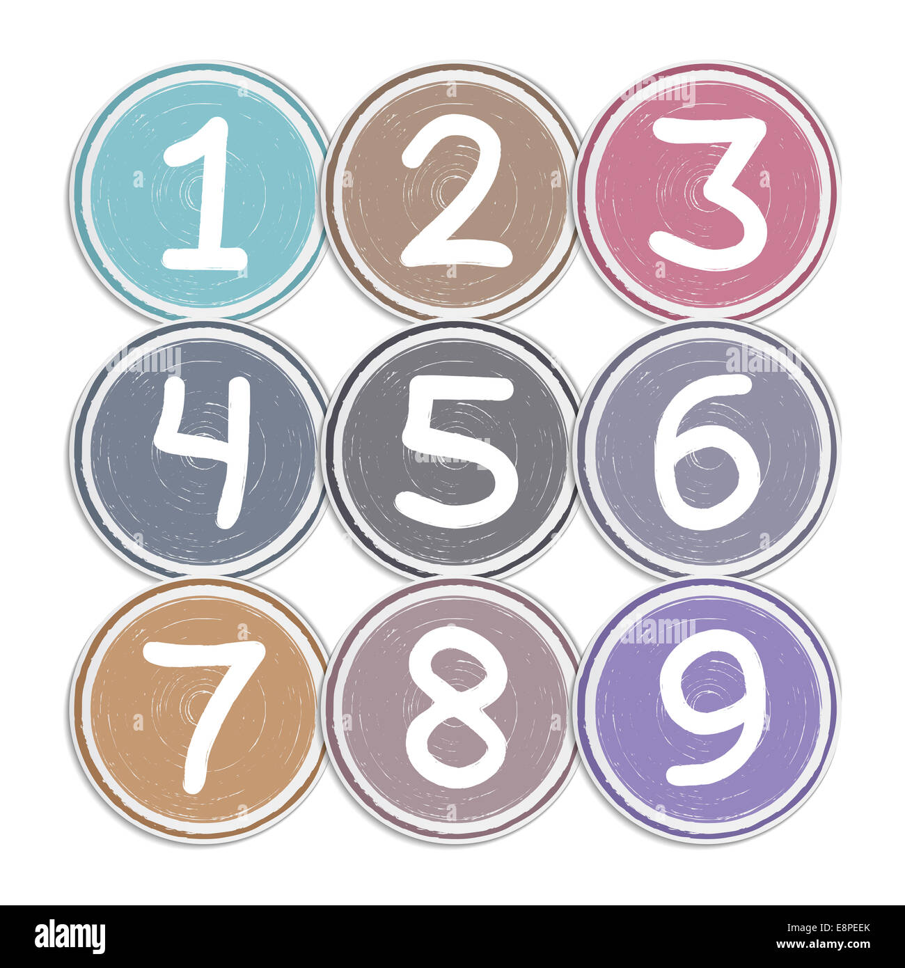 Number circle hi-res stock photography and images - Alamy