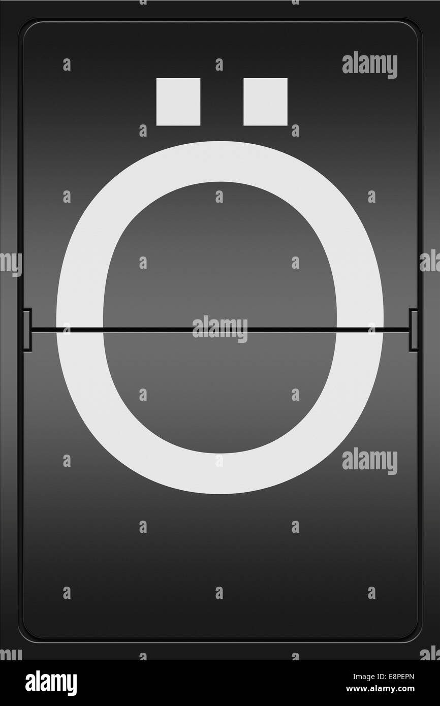 Illustration of a mechanical leter indicator showing the umlauted ...