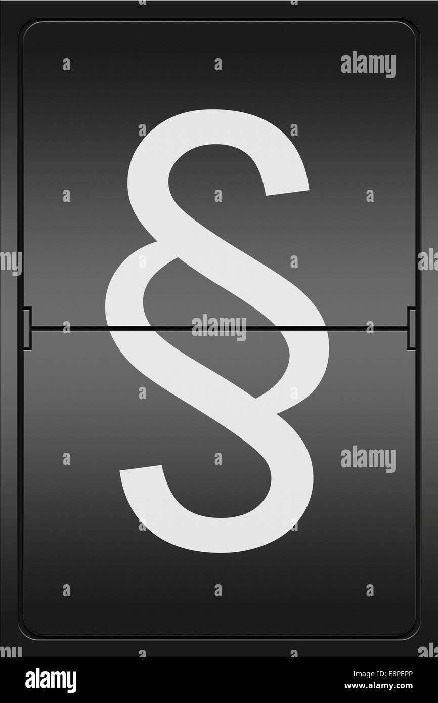 Illustration of a mechanical leter indicator showing a Paragraph symbol ...