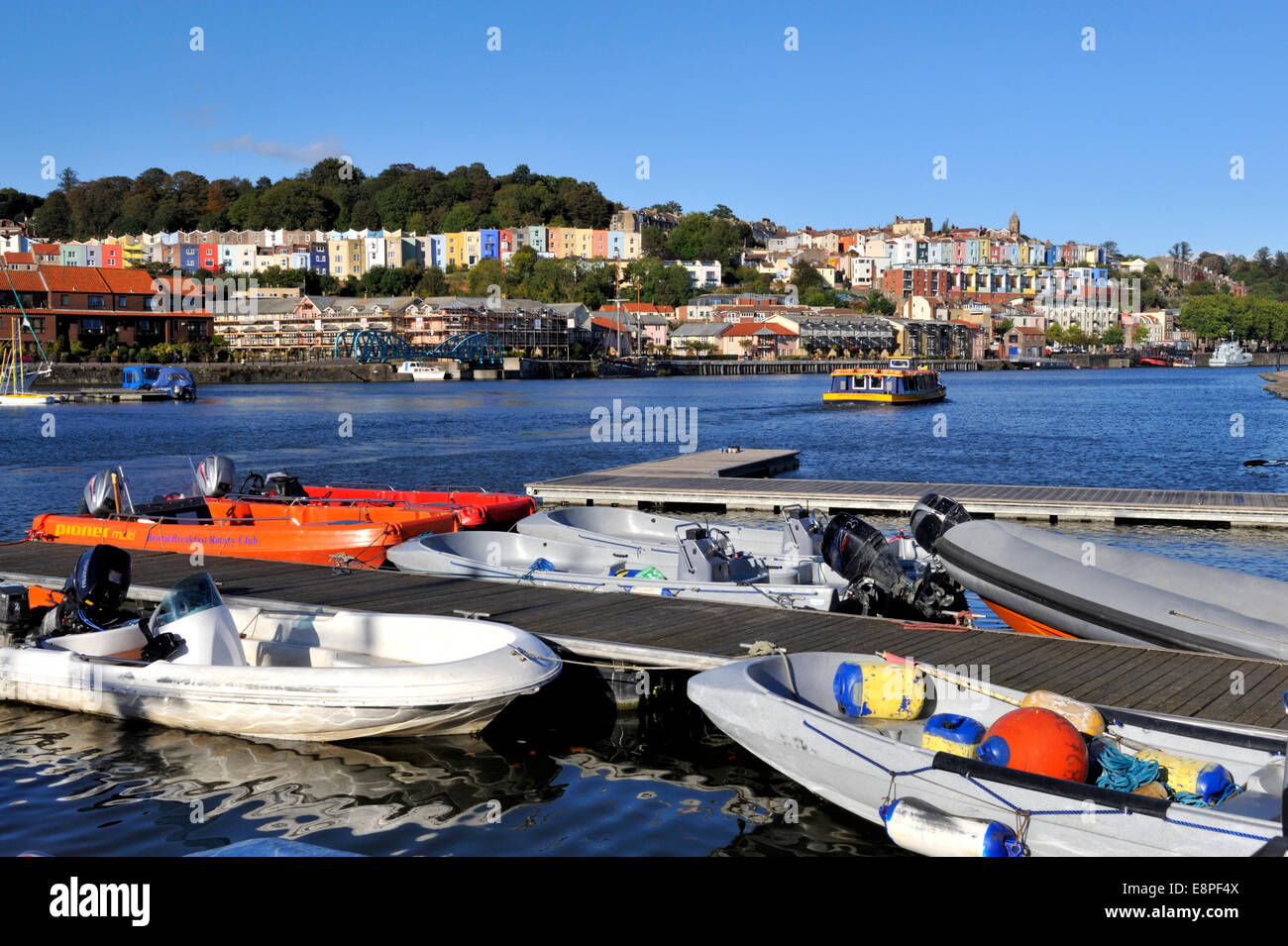 Bristol City Docks flouting harbour, boats moored in Underfall Yard by ...