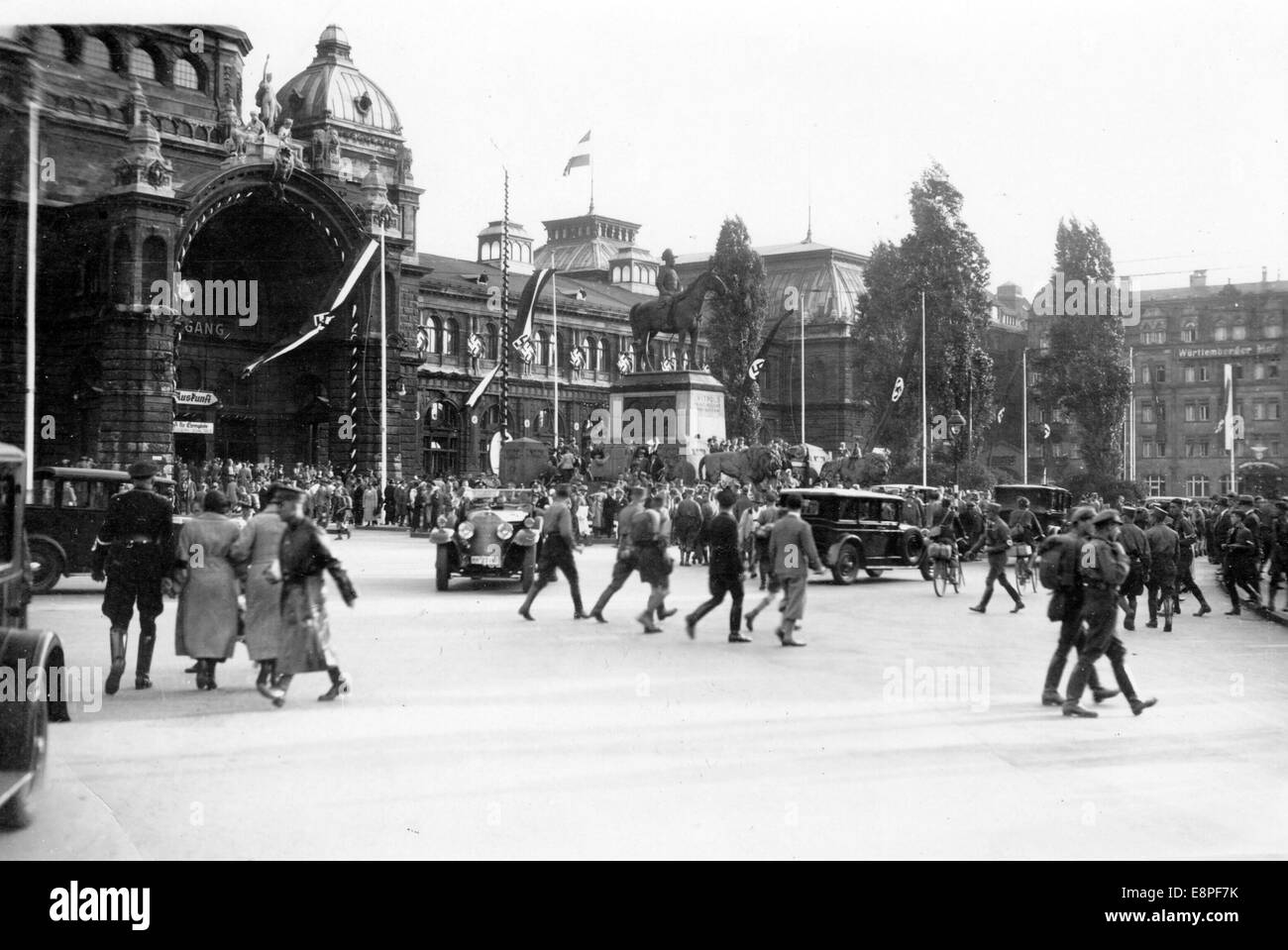 Nuremberg Rally 1933 in Nuremberg, Germany - Crowd of people in front ...