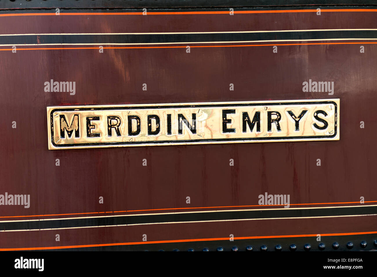 Merddin Emrys steam Engine Porthmadog station North Wales Uk narrow ...