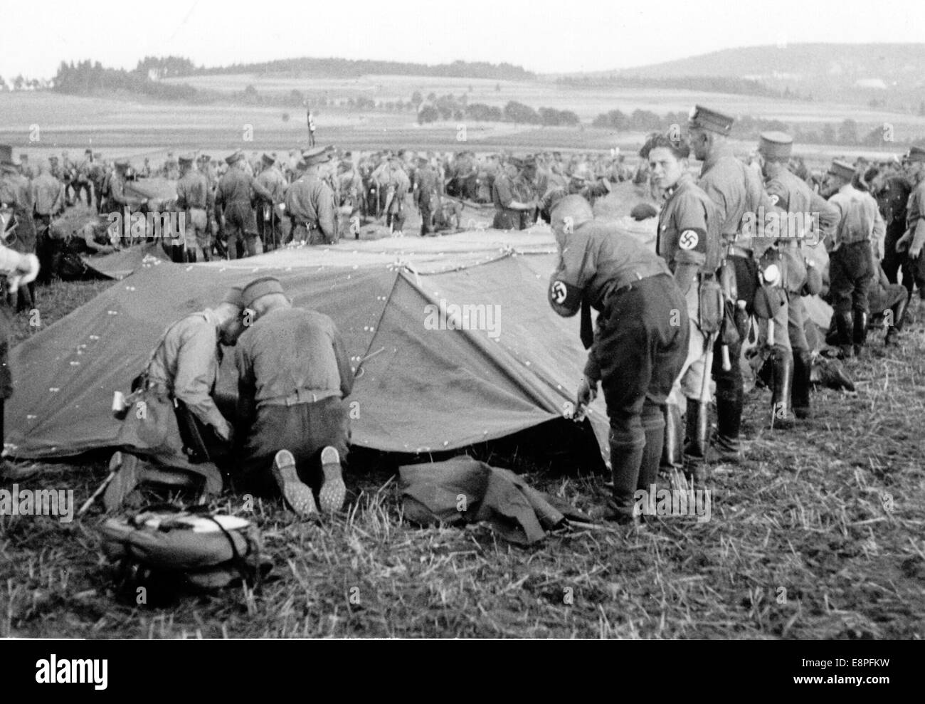 Nuremberg Rally 1933 in Nuremberg, Germany - Camp of SA (Sturmabteilung ...