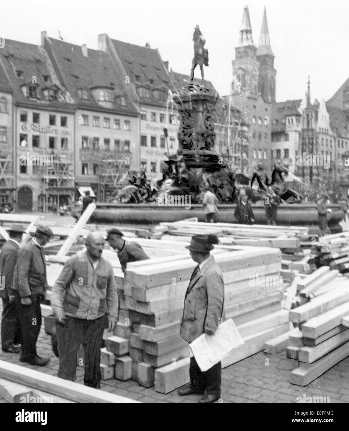 Nuremberg Rally 1933 in Nuremberg, Germany - Spectator's stands are ...