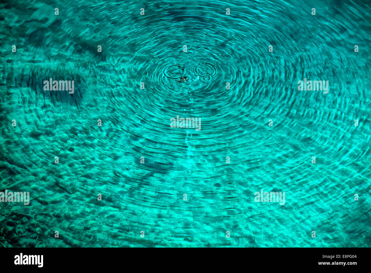blue water ripple made from gas bubble Stock Photo - Alamy