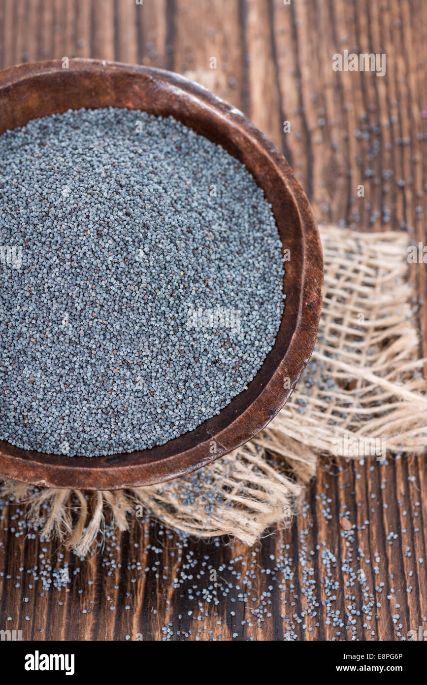 Portion of fresh Poppyseed (detailed close-up shot Stock Photo - Alamy