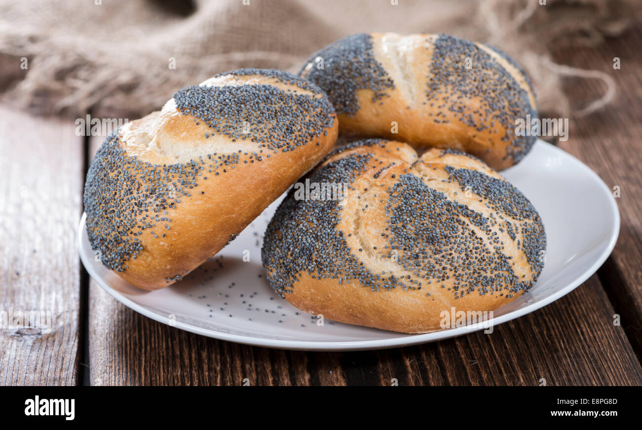 Poppy buns hi-res stock photography and images - Alamy