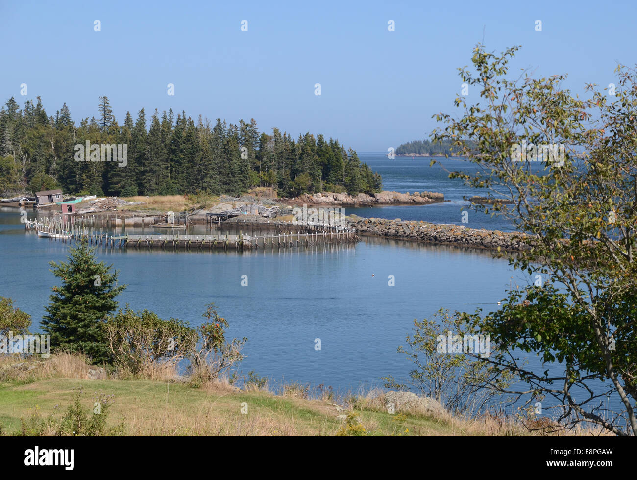 View of harbour, Deer Island, New Brunswick, Canada Stock Photo - Alamy