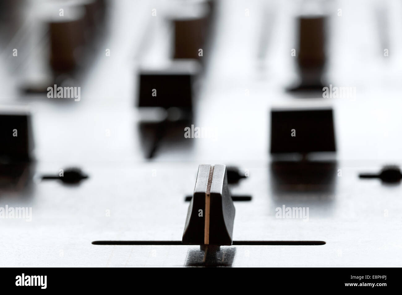Crossfader on dj mixer in club, closeup Stock Photo - Alamy