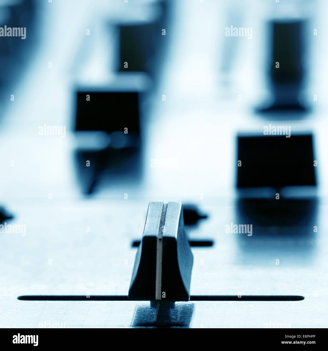 Crossfader on dj mixer in club, closeup Stock Photo - Alamy