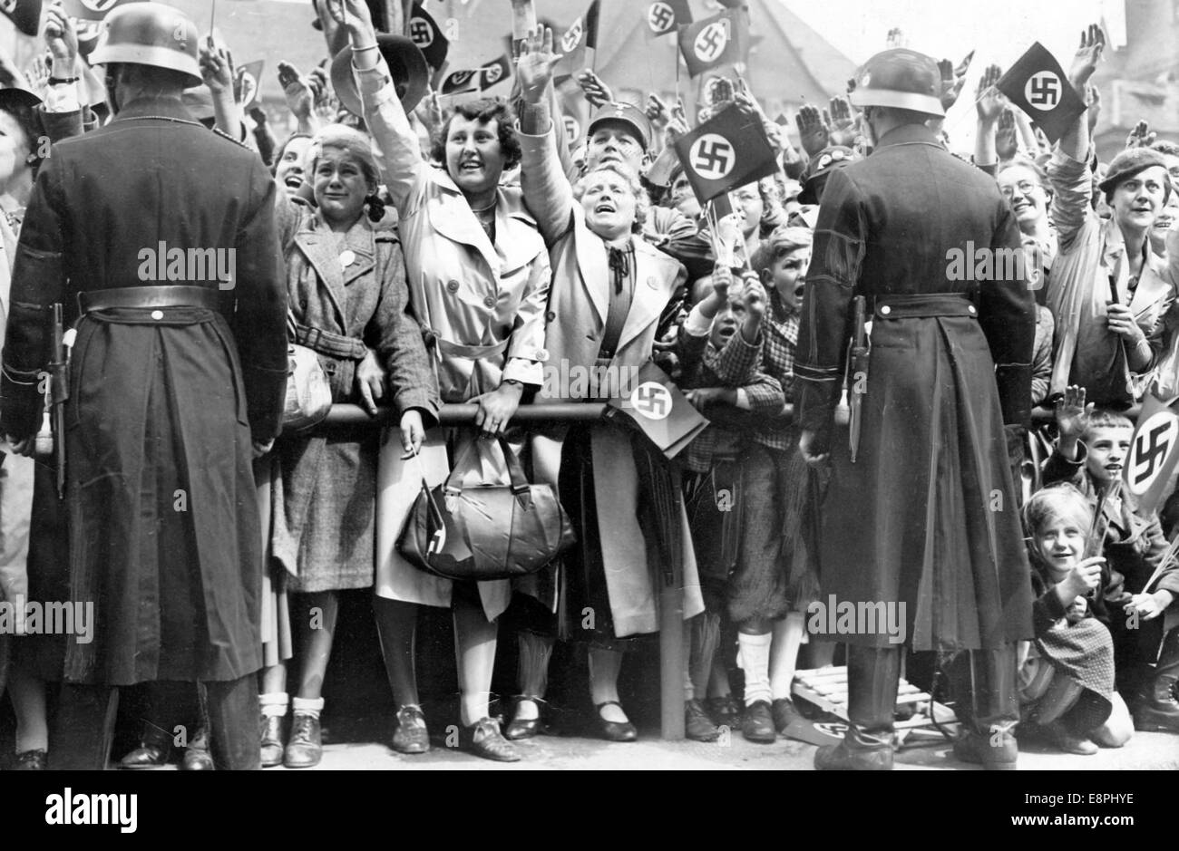 Nuremberg Rally in Nuremberg, Germany - The population cheers Adolf ...