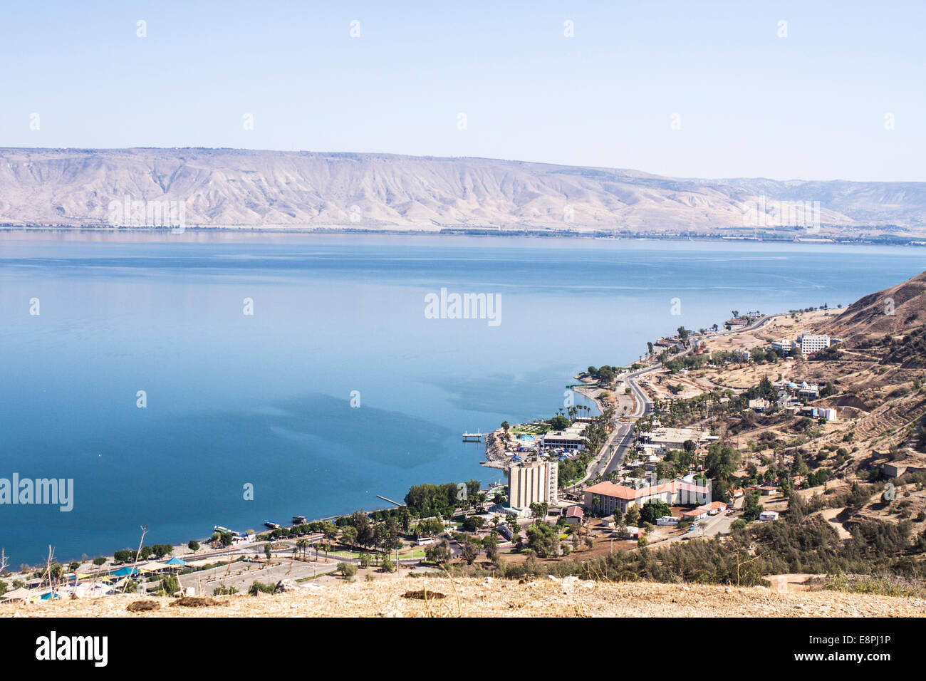 Tiberias is a city on the western shore of the Sea of Galilee Stock ...