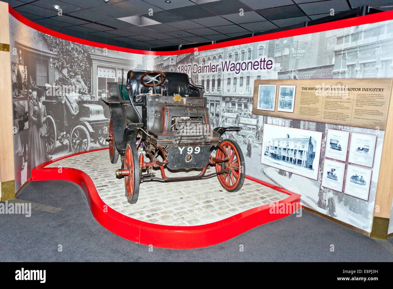 An 1897 Daimler Wagonette in the Haynes International Motor Museum ...