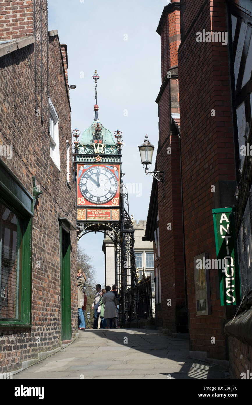 Eastgate clock in Chester Stock Photo - Alamy