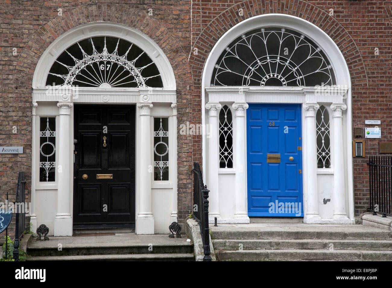 Merrion Square Building Facade, Dublin, Ireland Stock Photo - Alamy