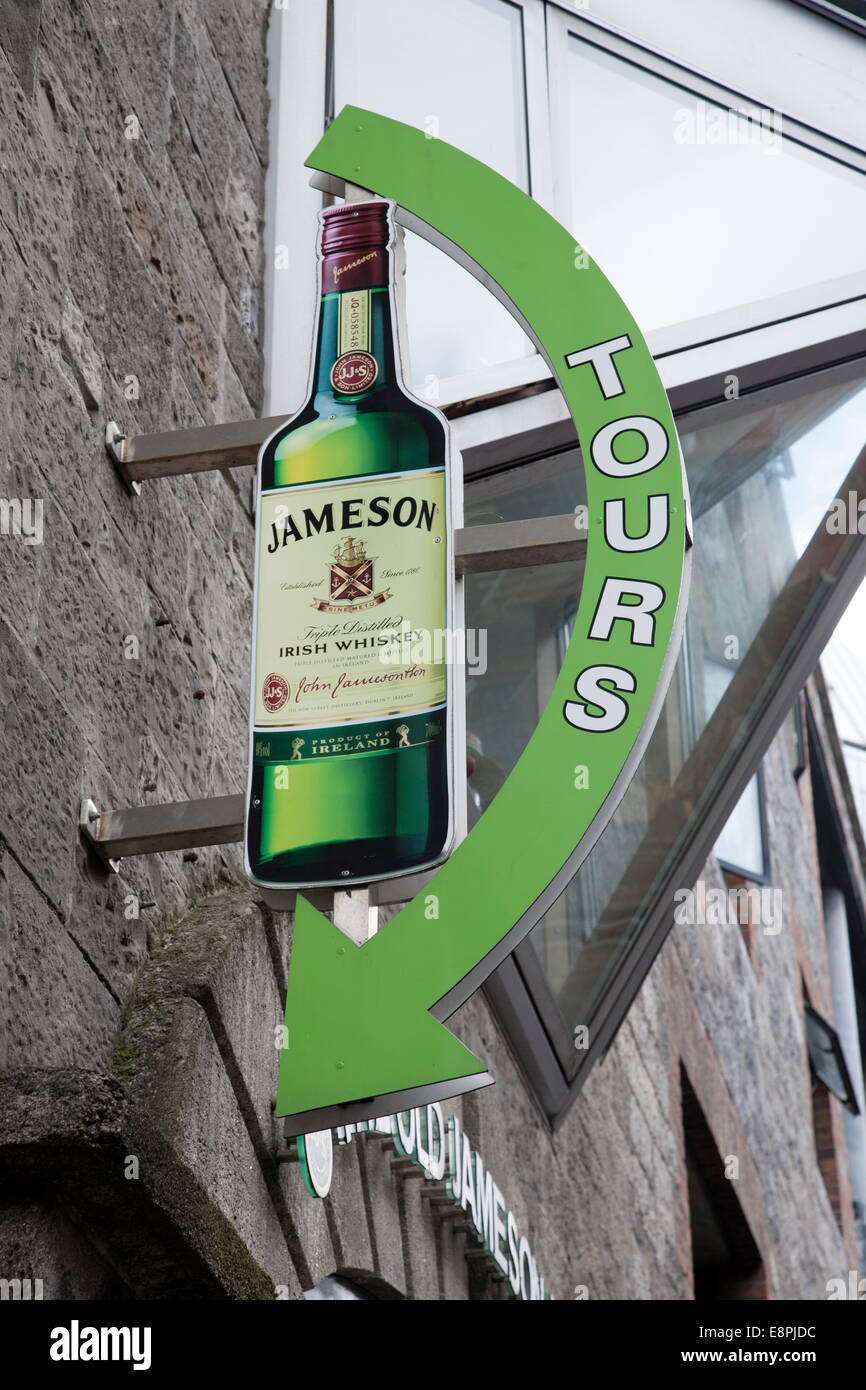 The Old Jameson Distillery Sign, Dublin, Ireland Stock Photo - Alamy