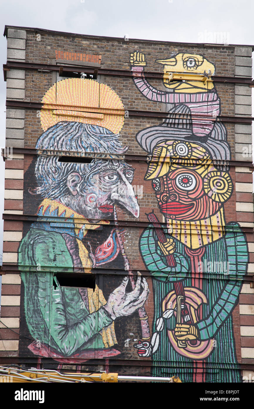Graffiti in Smithfield Square, Dublin, Ireland Stock Photo - Alamy