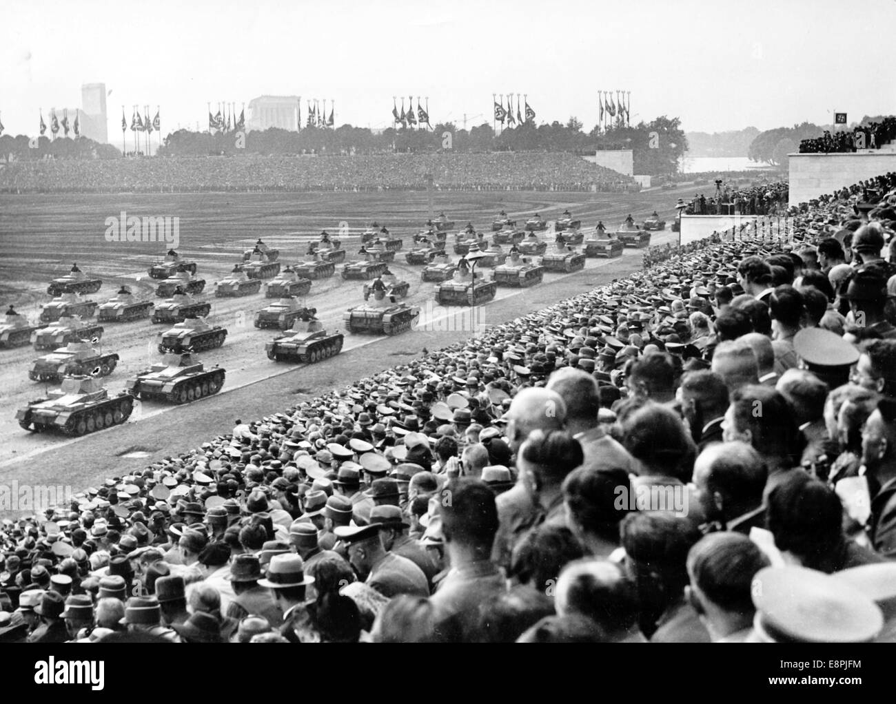 Nuremberg Rally in Nuremberg, Germany - Tank parade of the German ...