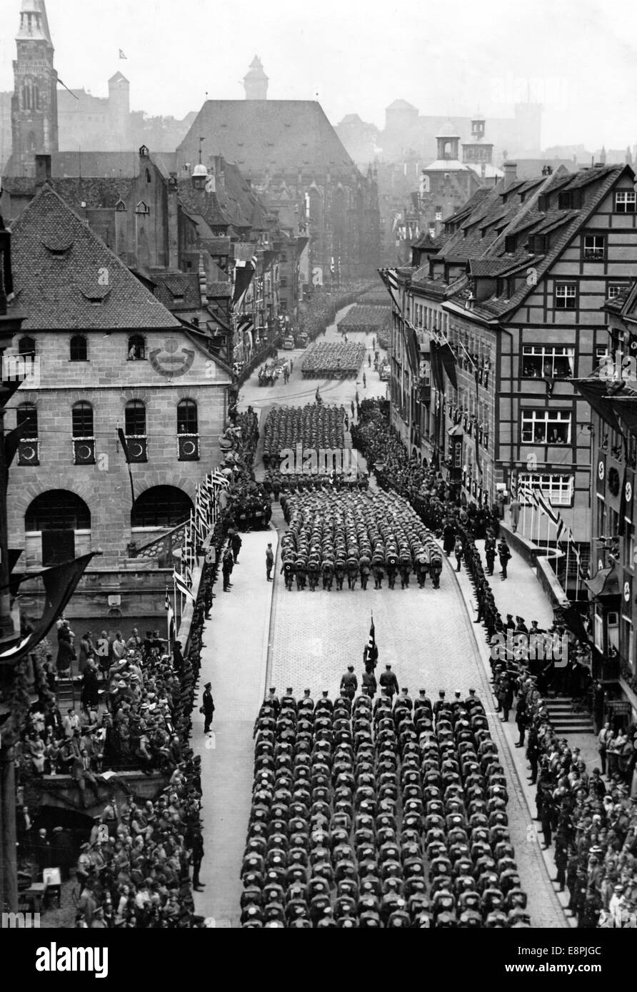 Nuremberg Rally 1937 in Nuremberg, Germany - Members of the SA ...