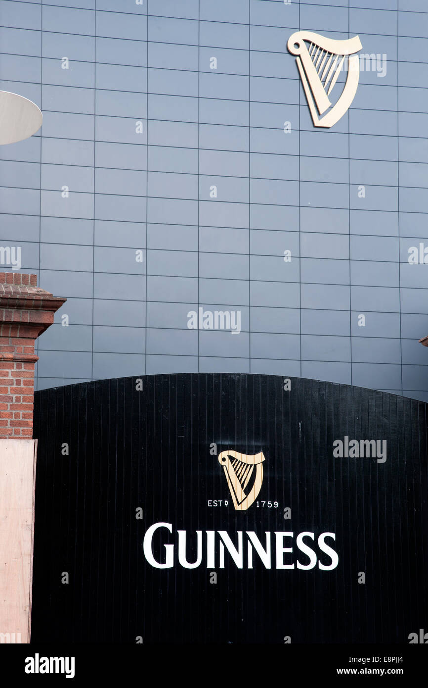 Guinness Sign outside Storehouse, Dublin Stock Photo - Alamy