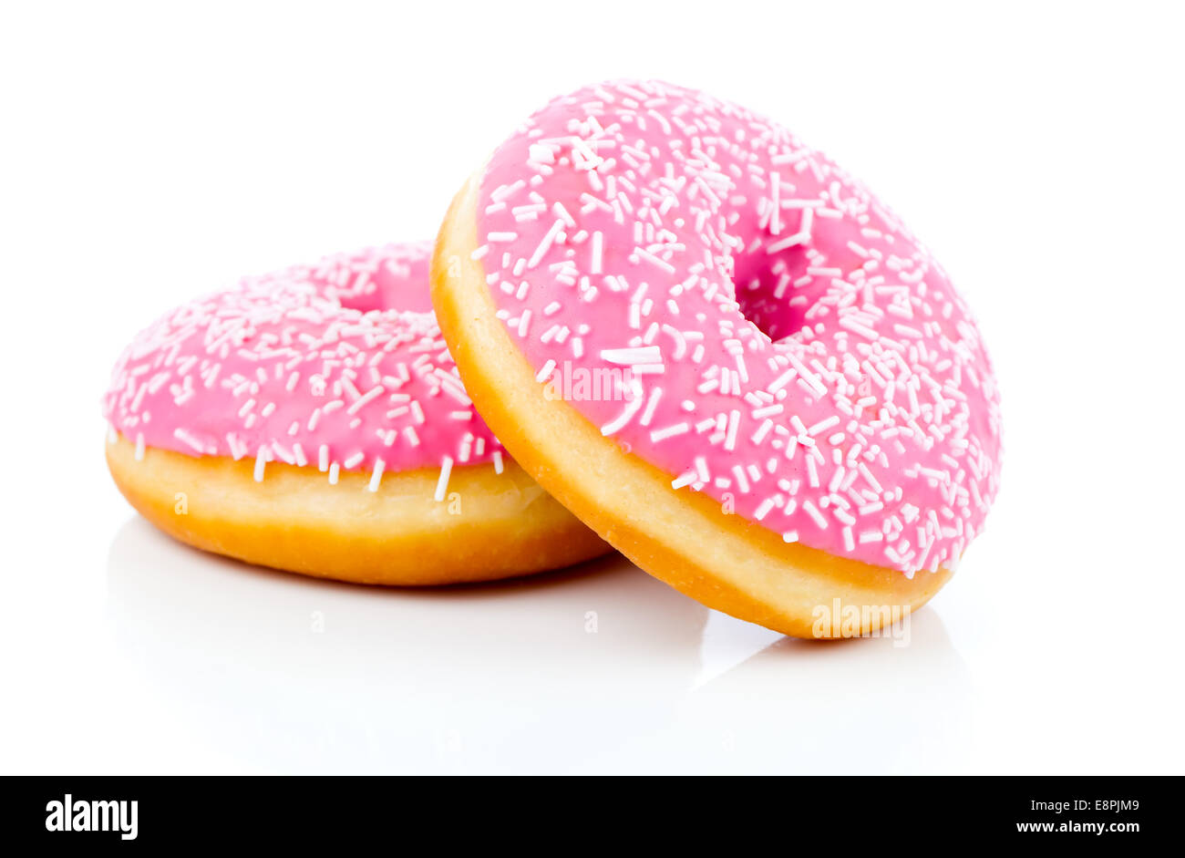Pink iced donut hi-res stock photography and images - Alamy