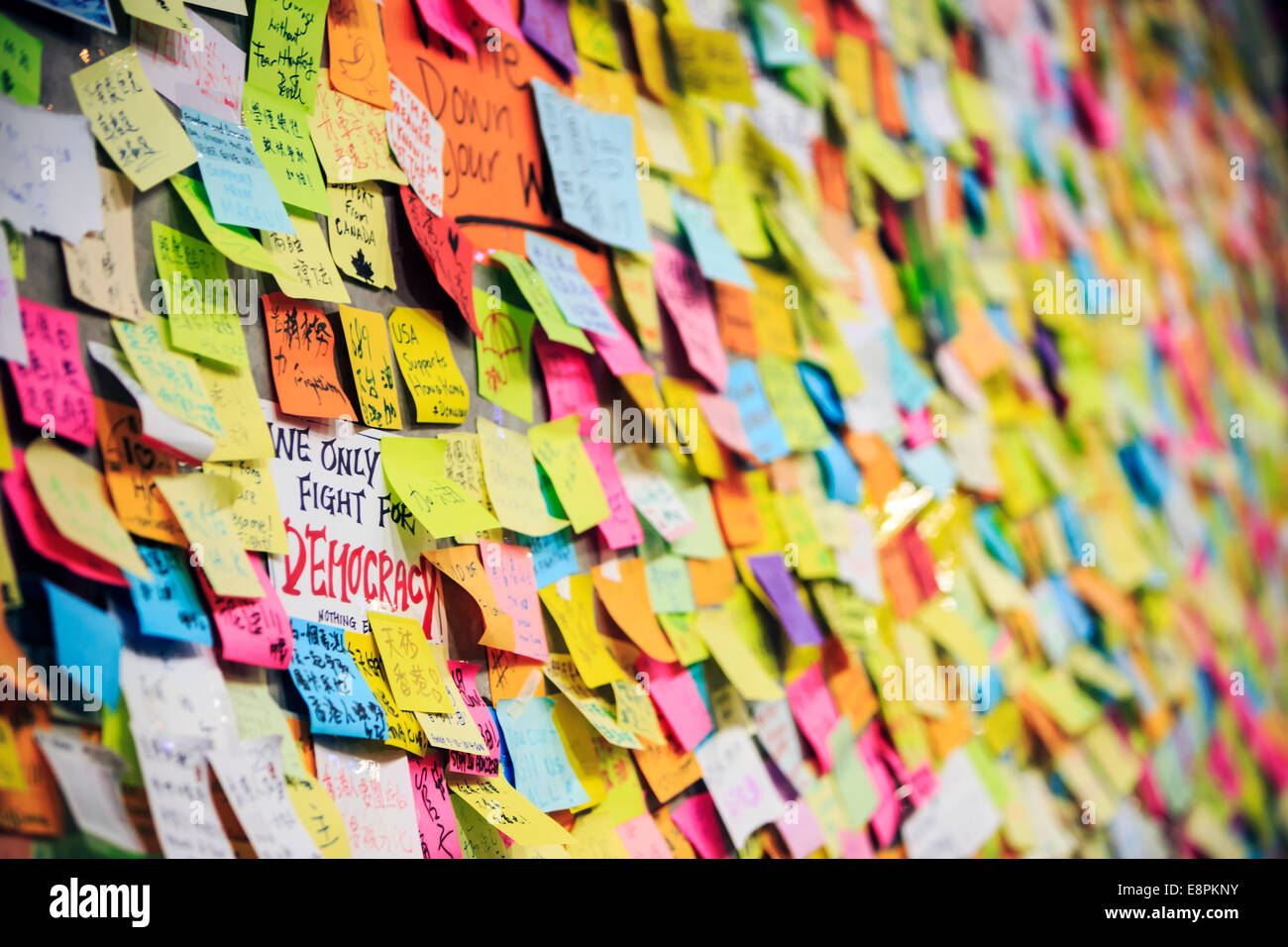 Fight for democracy wish wall Stock Photo - Alamy