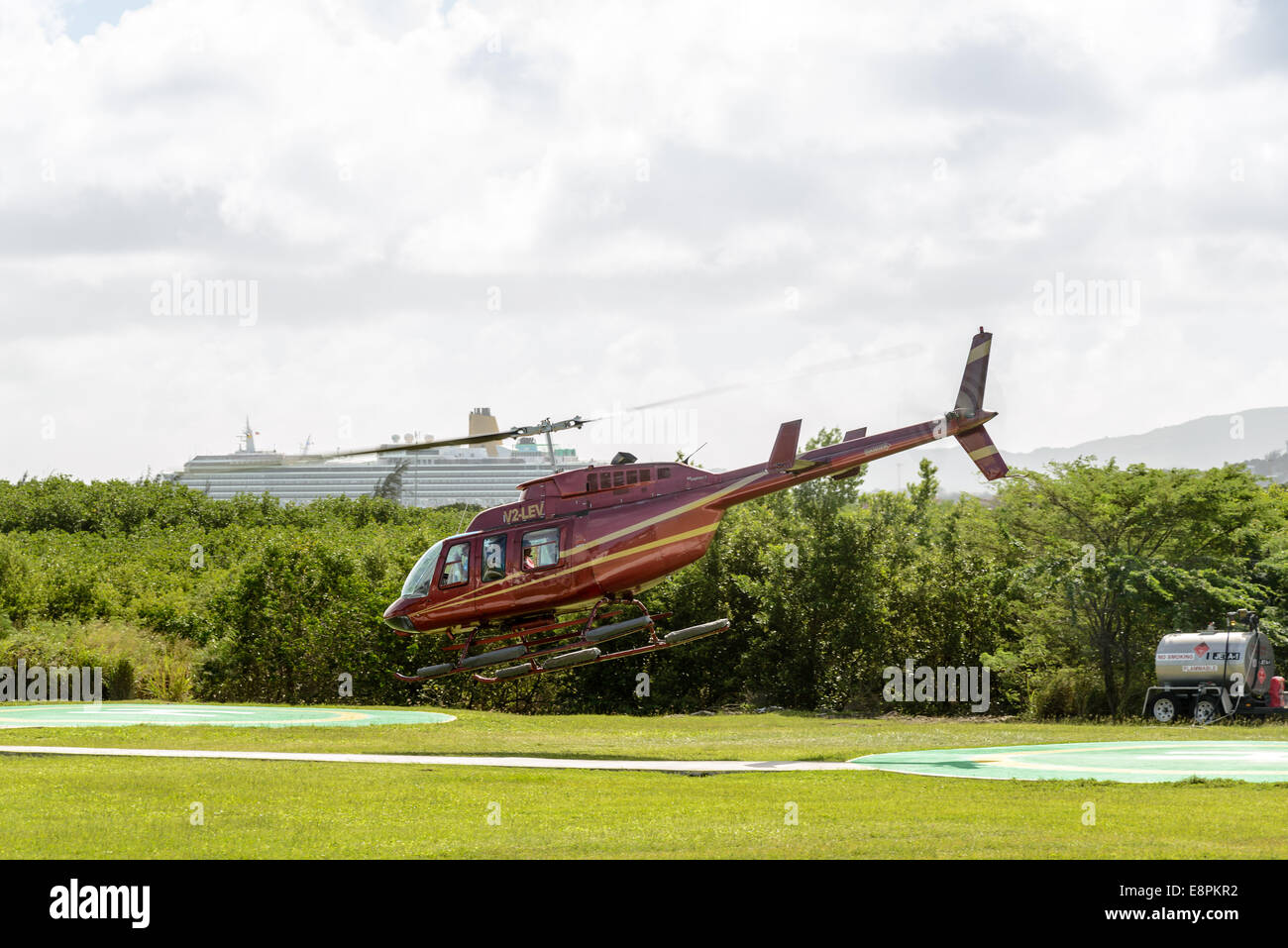 Caribbean Helicopters Bell 206L Long-Ranger, Fort Road, St. John's ...