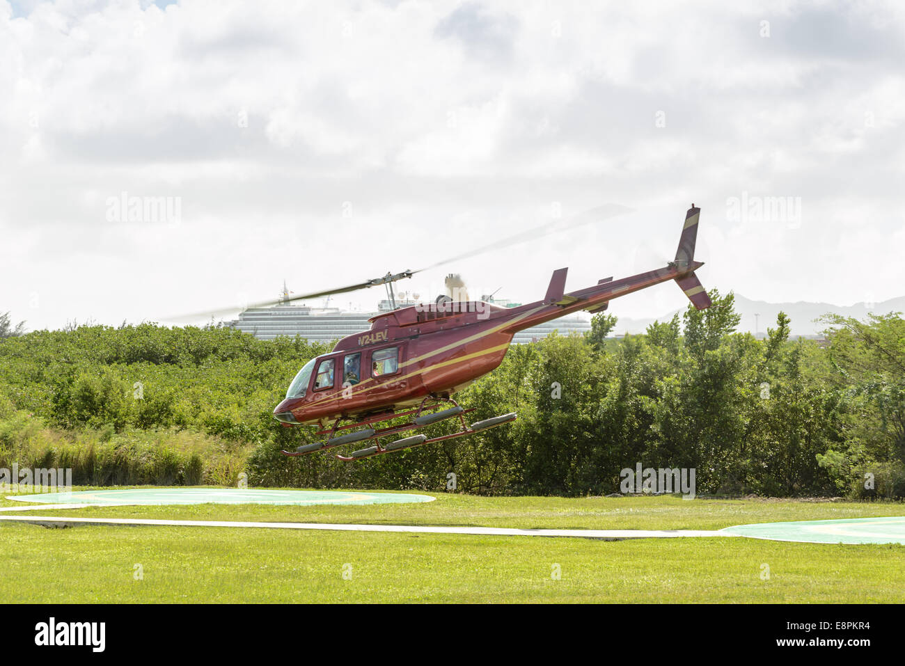 Caribbean Helicopters Bell 206L Long-Ranger, Fort Road, St. John's ...