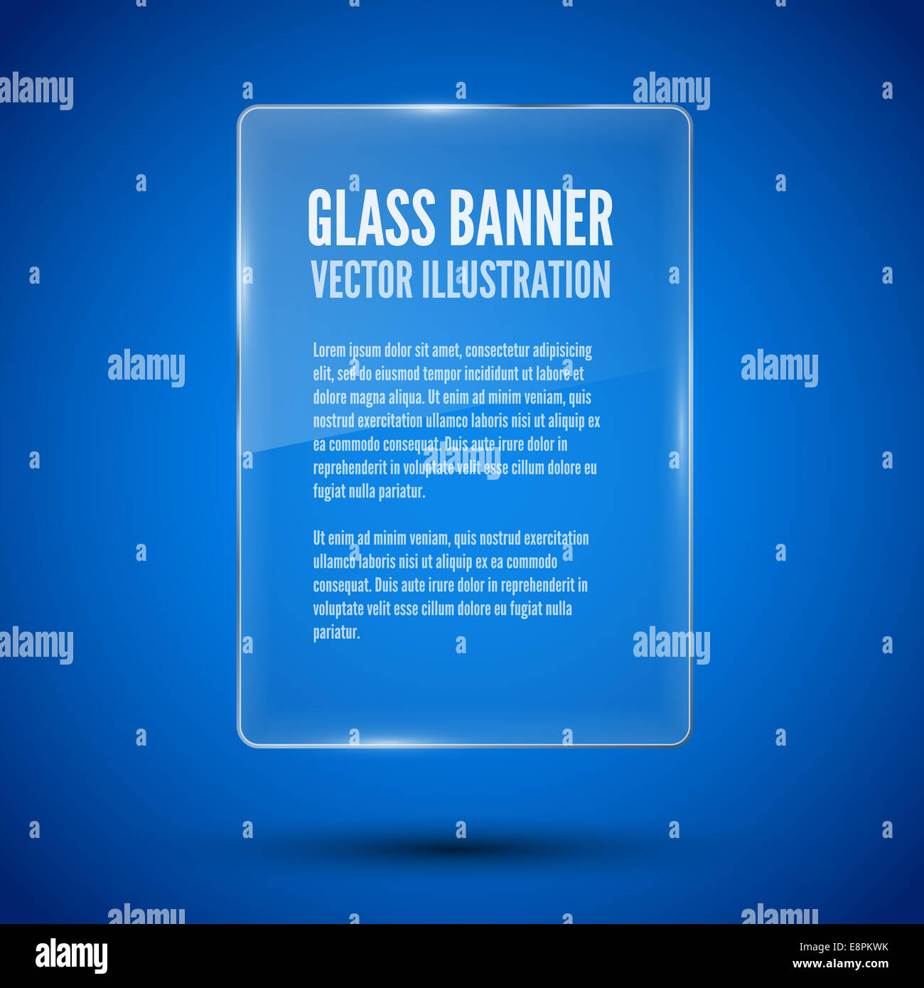 Glass framework. Vector illustration Stock Photo - Alamy
