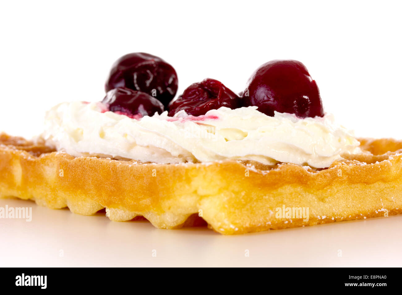 Close-up of fresh bakery waffle Stock Photo - Alamy