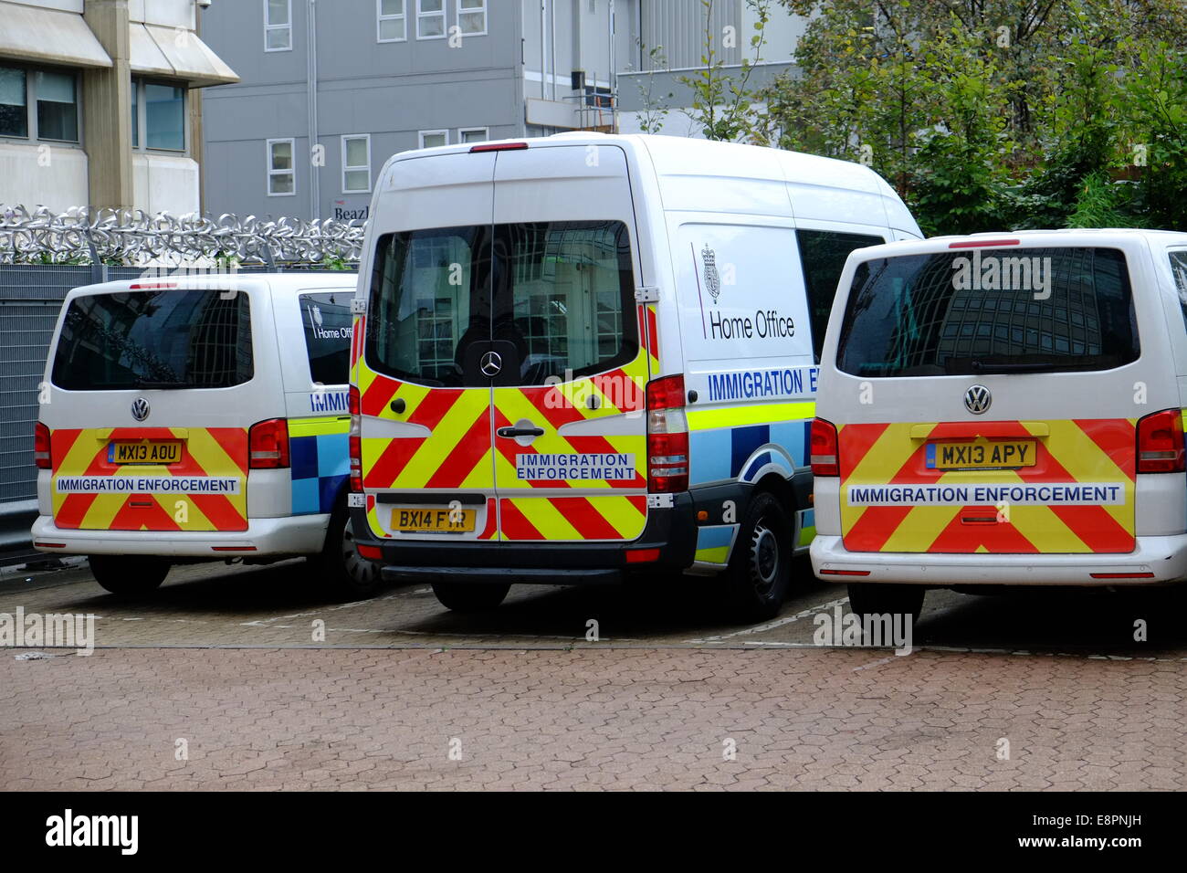Immigration vans hi-res stock photography and images - Alamy