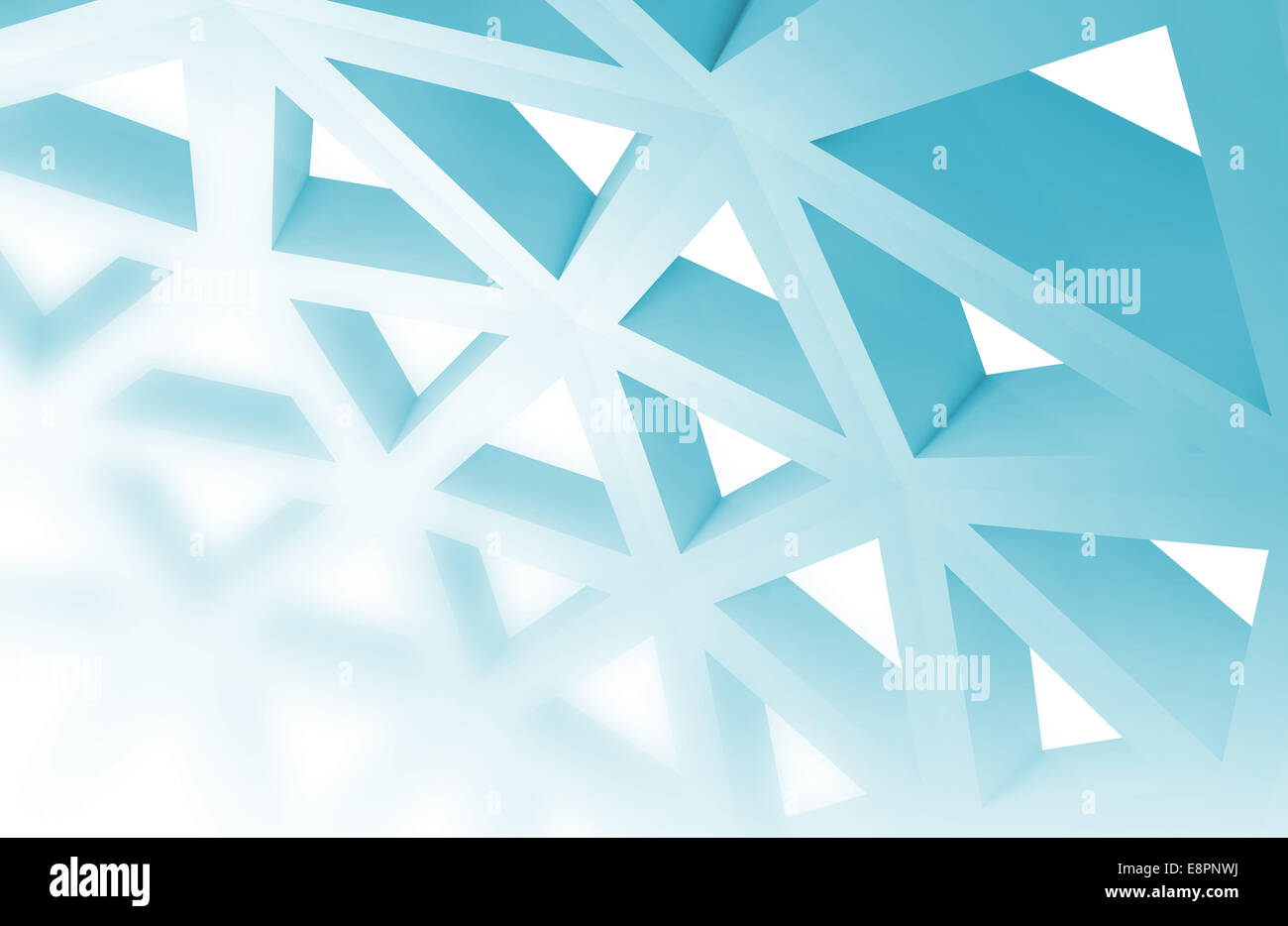 Abstract 3d background with blue triangle wire construction Stock Photo ...