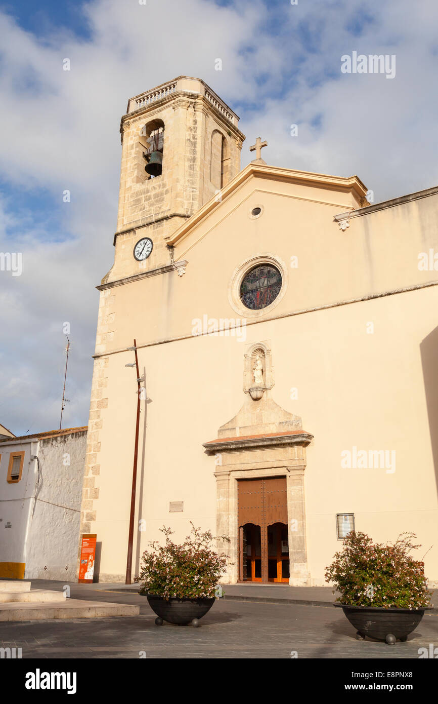 CALAFELL, SPAIN - AUGUST 13, 2014: Esglesia de Calafell - Catholic ...