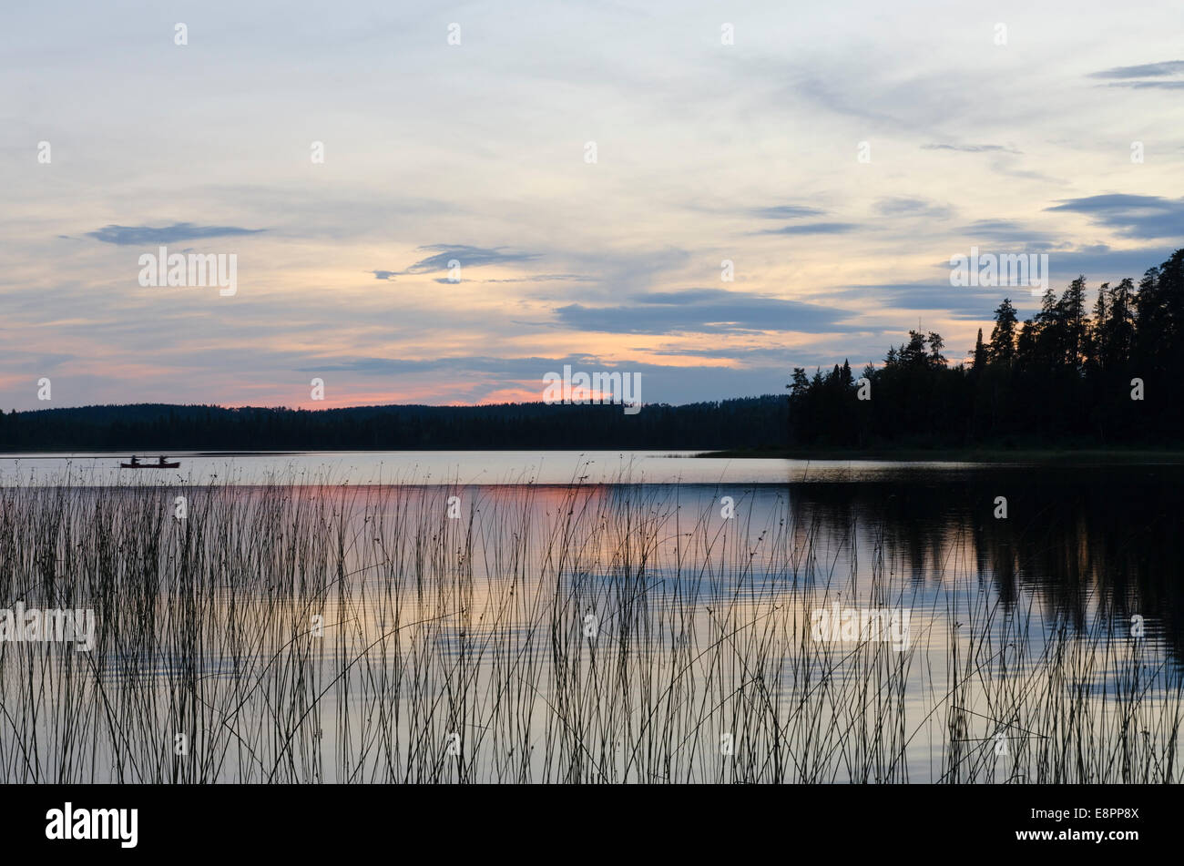 Sunset on Burnfield Lake in Obatanga Park Stock Photo - Alamy