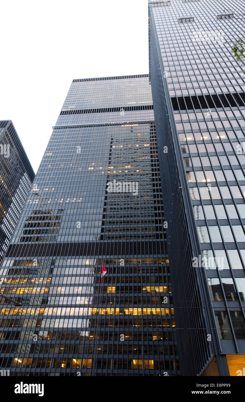 glass wall of a high-rise building in downtown Toronto Stock Photo - Alamy
