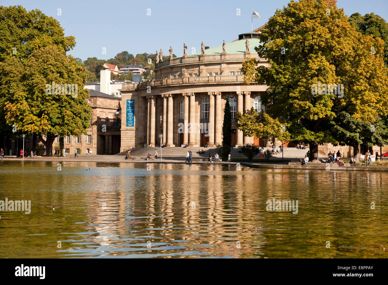Opera House, Staatstheater, Stuttgart State Theatre, in Schlossgarten ...