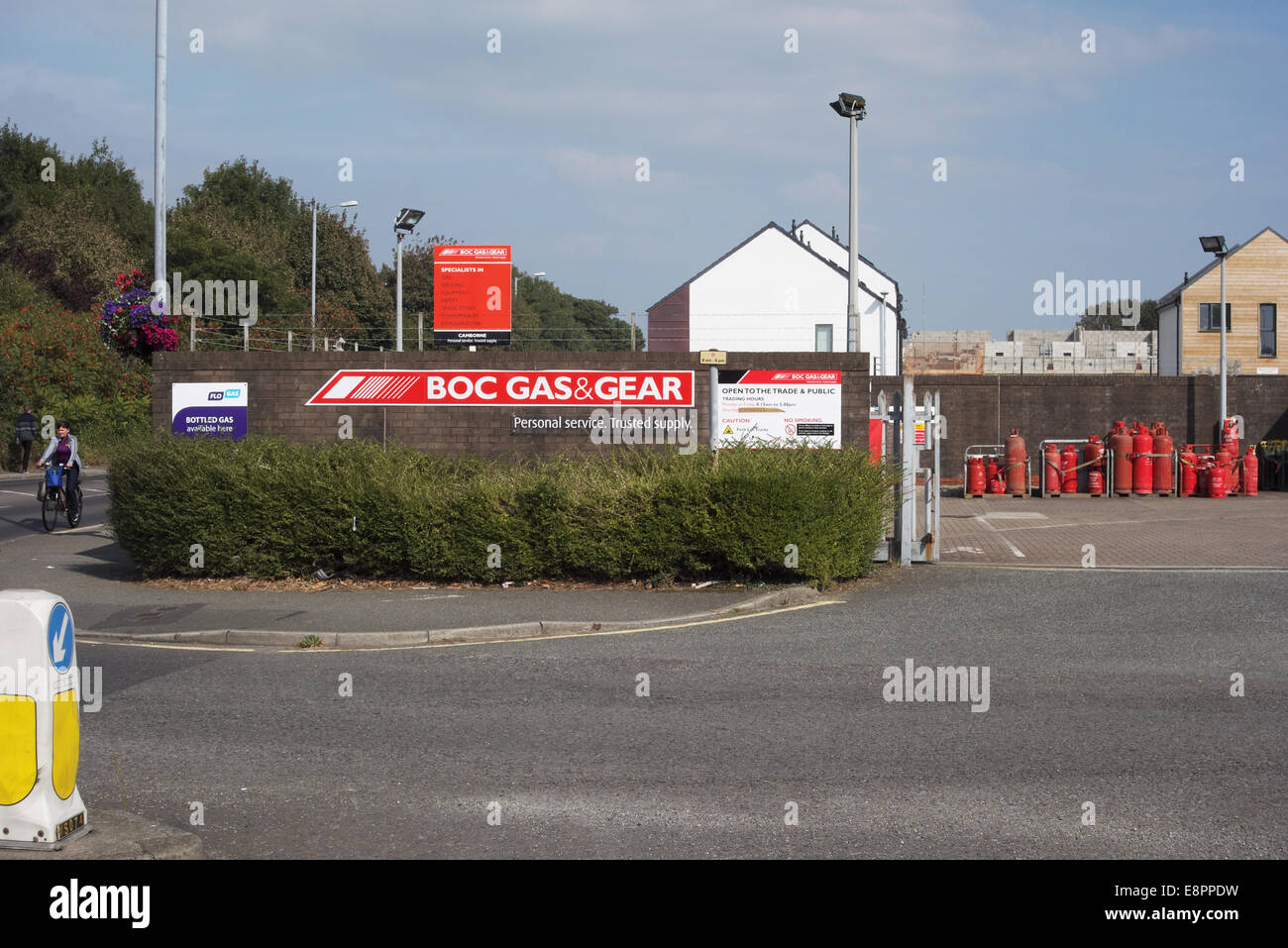 The BOC gas depot at Pool, Camborne, Cornwall, UK Stock Photo - Alamy