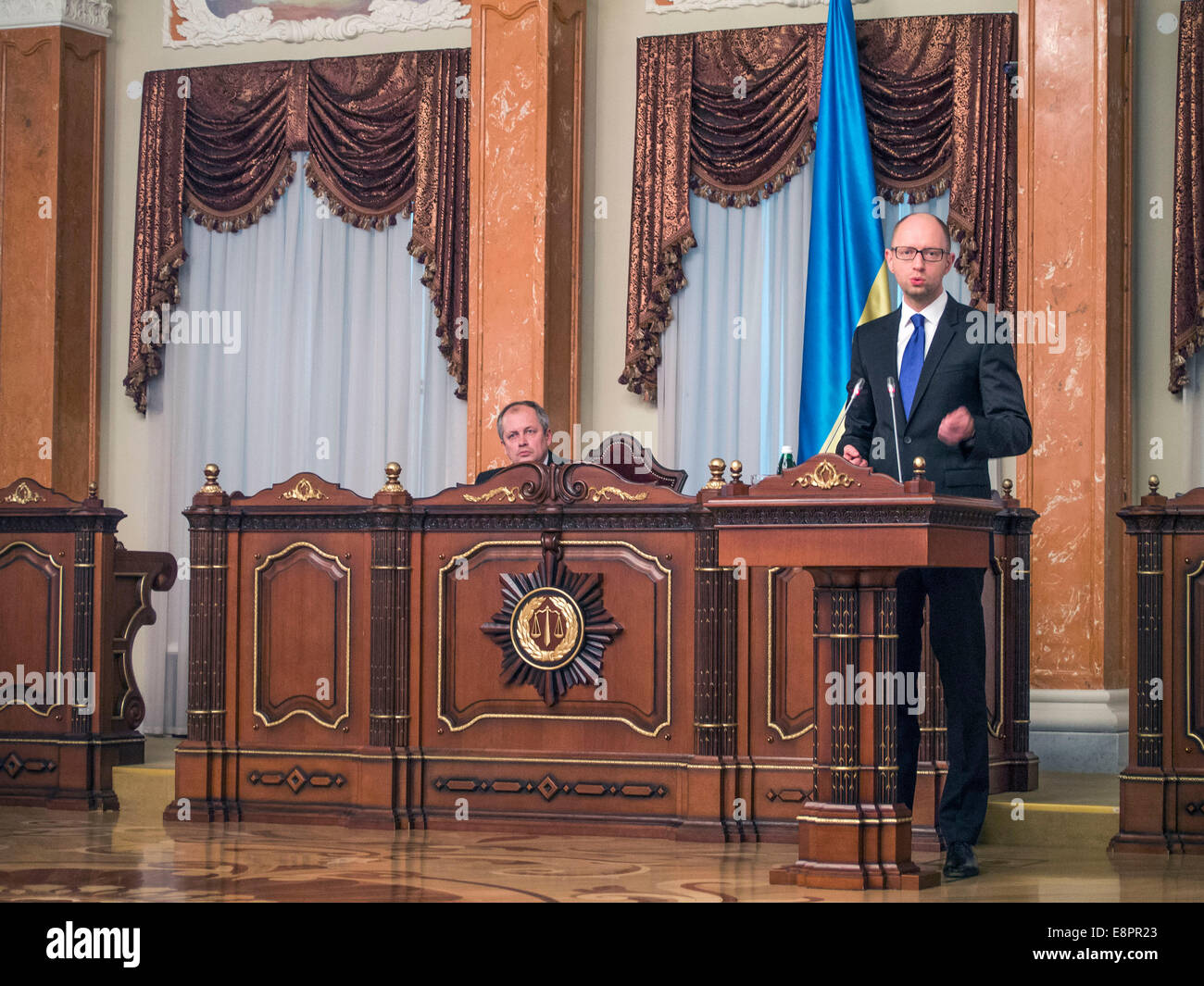 Kiev, Ukraine. 13th Oct, 2014. The Cabinet of Ukraine visits with the ...