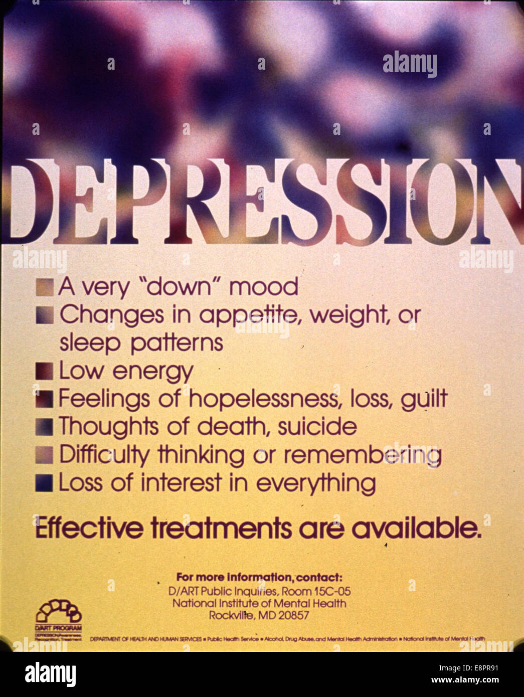 1980s mental health poster hi-res stock photography and images - Alamy