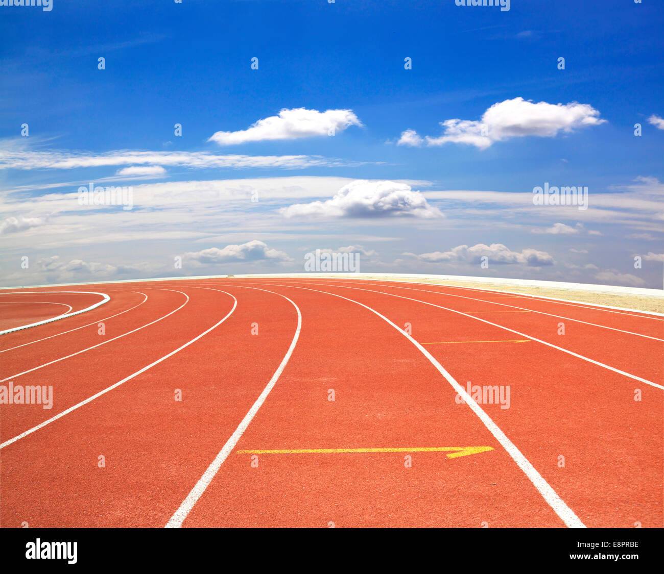 Red outdoor track racetrack pattern abstract background Stock Photo - Alamy