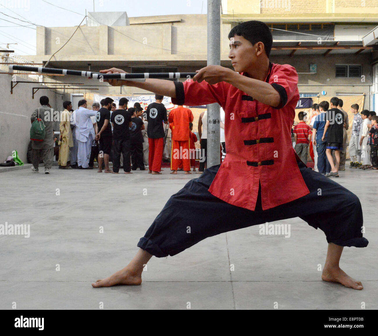 Quetta, Pakistan's Quetta. 13th Oct, 2014. A Pakistani performs Kung Fu ...