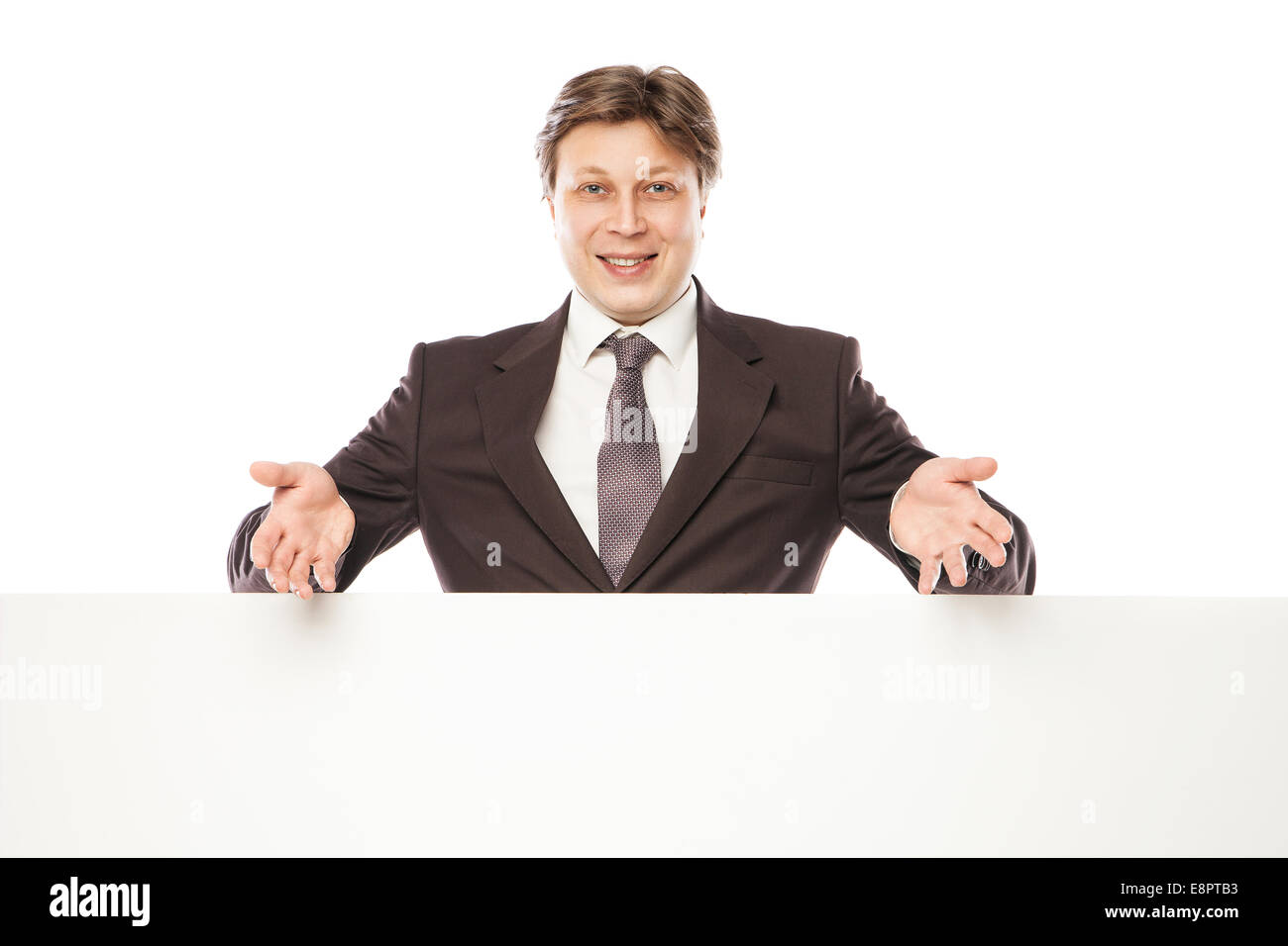 Man holding empty board hi-res stock photography and images - Alamy