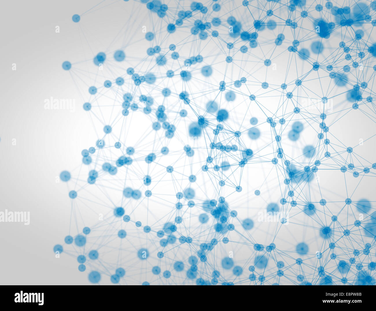 Blue three-dimensional network structure. High resolution image Stock ...