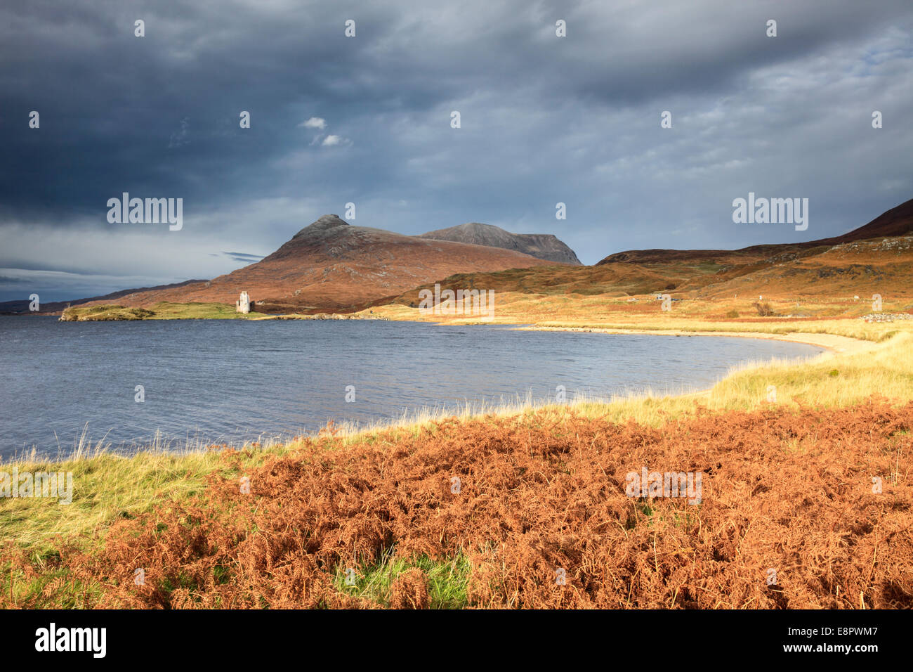 A view of Ardvreck Castle on Loch Assynt, Scotland Stock Photo - Alamy