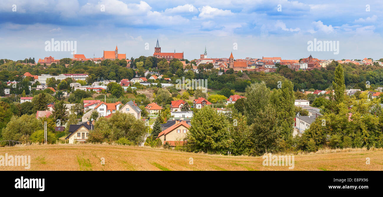 Panoramic view of Chelmno in Poland Stock Photo - Alamy