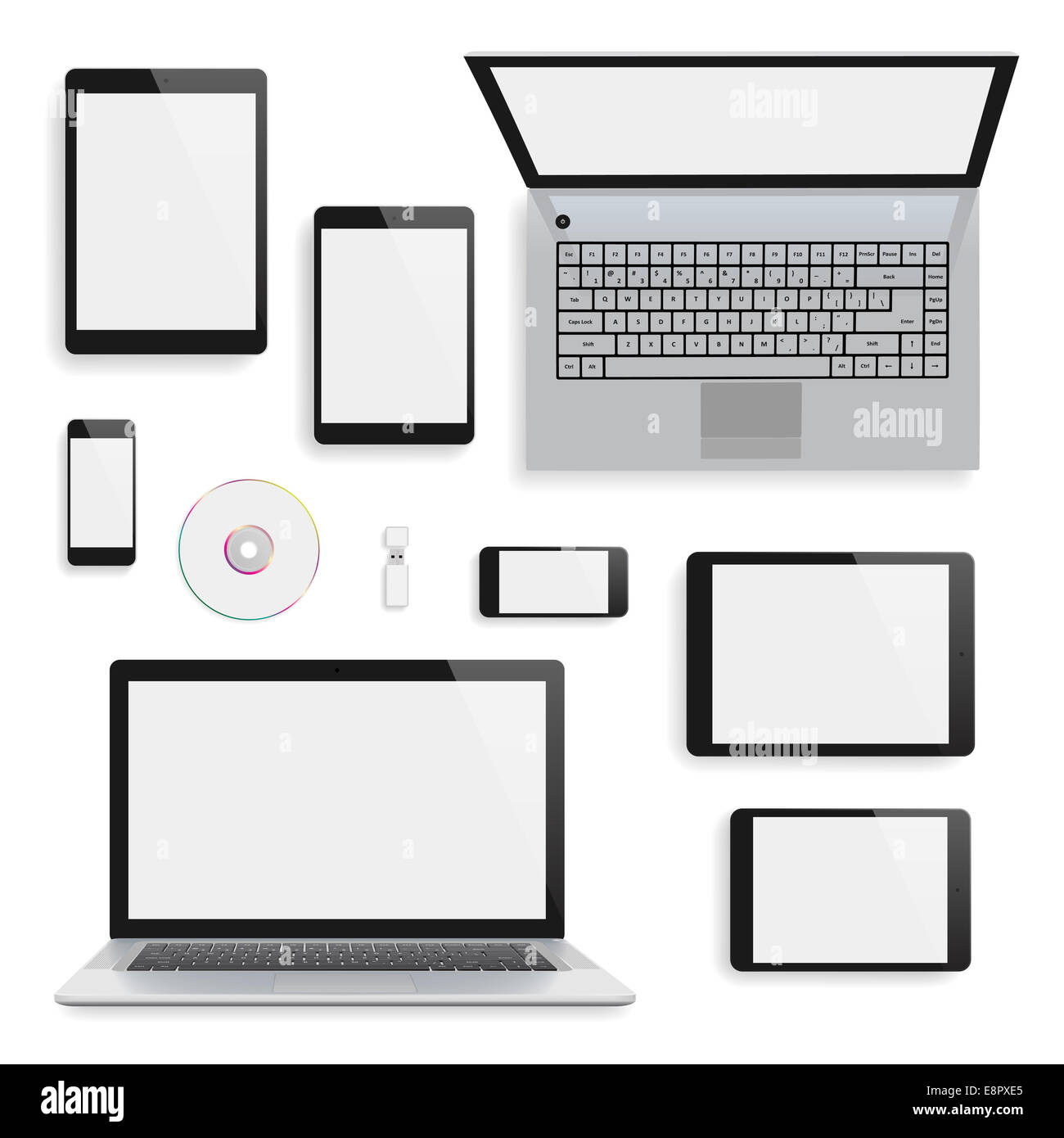 Blank mock up Cut Out Stock Images & Pictures - Alamy