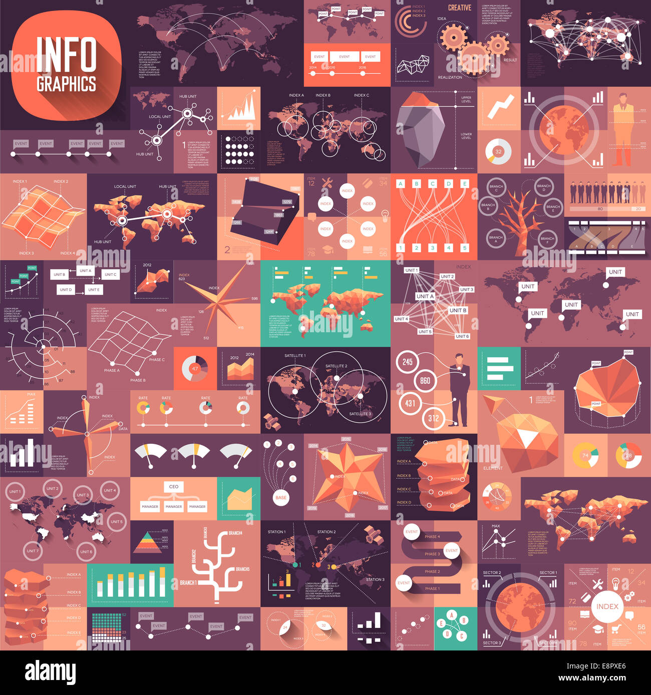 Demographics infographic hi-res stock photography and images - Alamy