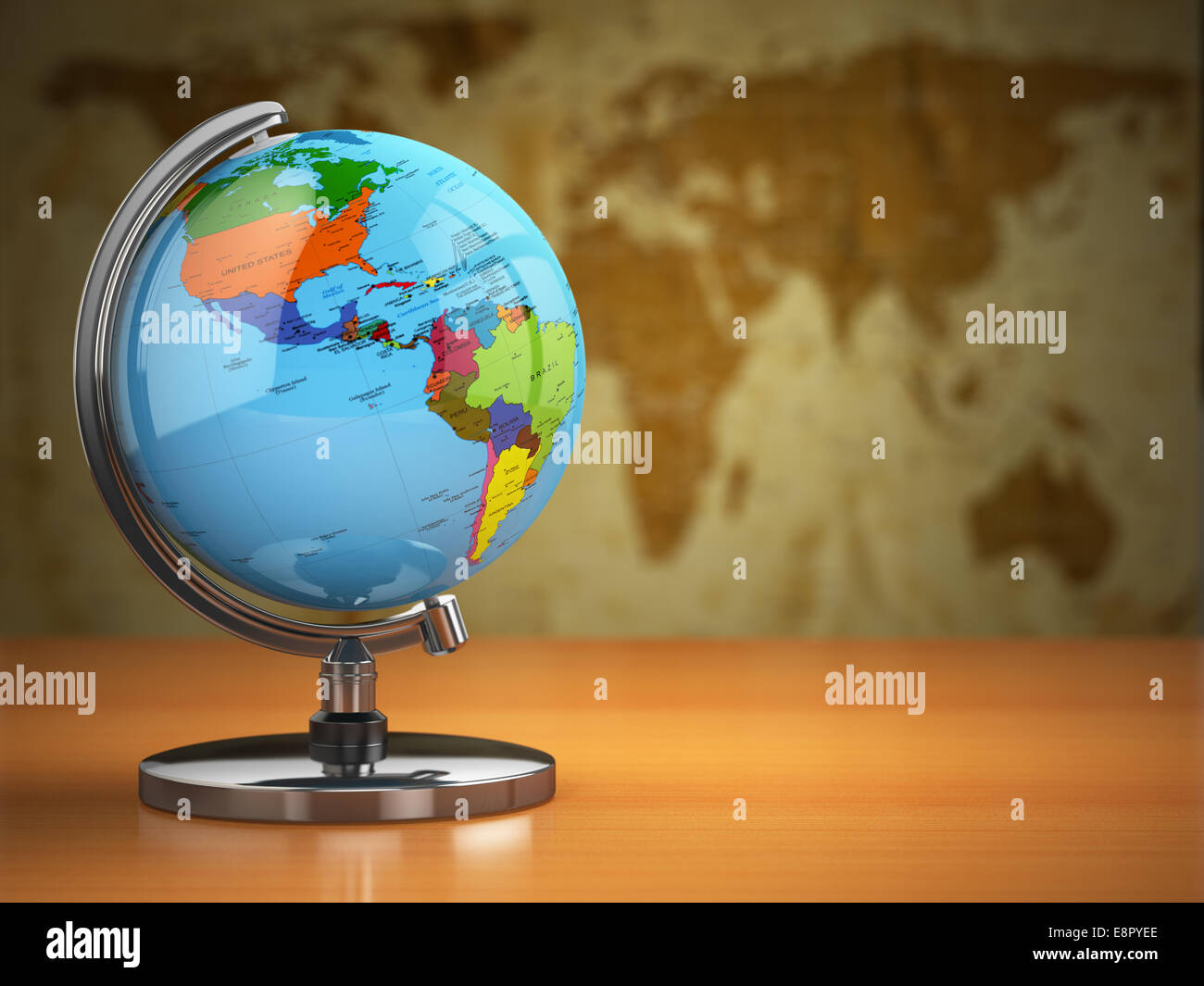 Global political map of the world hi-res stock photography and images ...